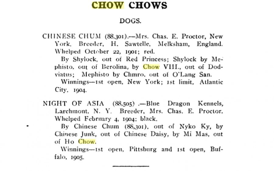 1880-1906 Timeline & AKC Studbooks – Earliest American Chow History ...
