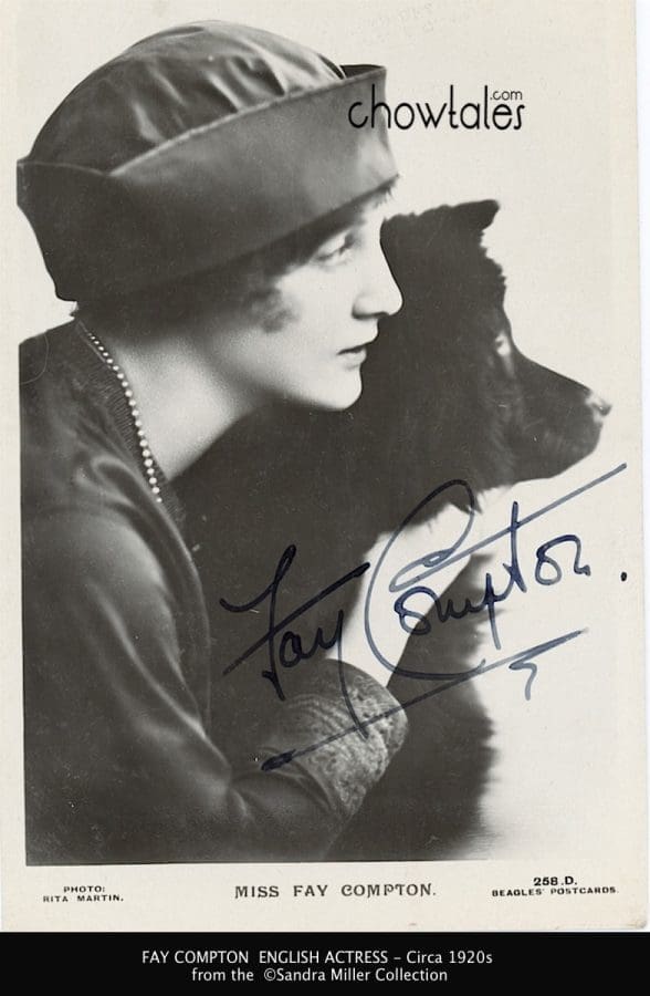 Fay Compton – English Actress and her chows circa 1919 - ChowTales