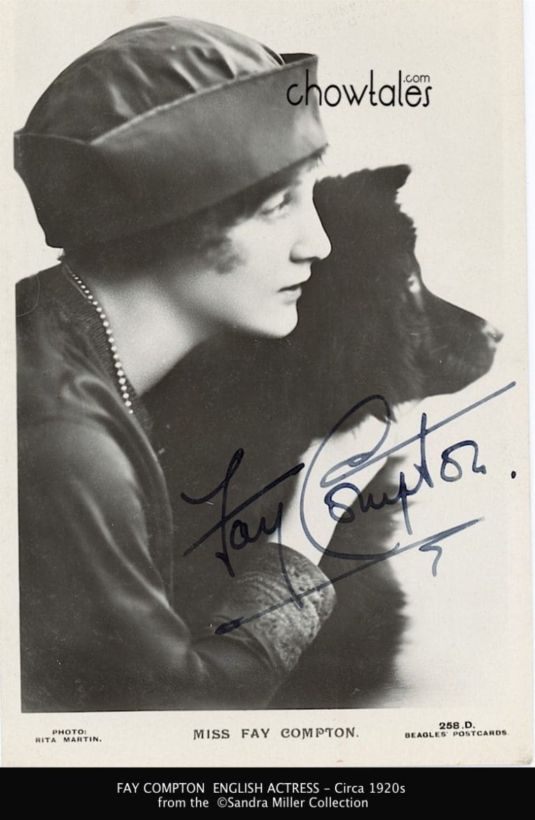 Fay Compton – English Actress and her chows circa 1919 - ChowTales